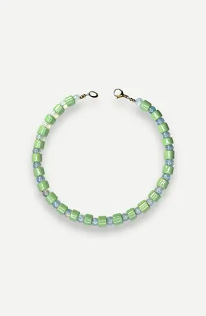 HER NEW TRIBE Ceramic Beaded Necklace - Ambrosia & Opalite