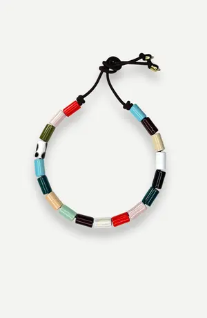 HER NEW TRIBE Multi Candy Beaded Necklace - Bead Four
