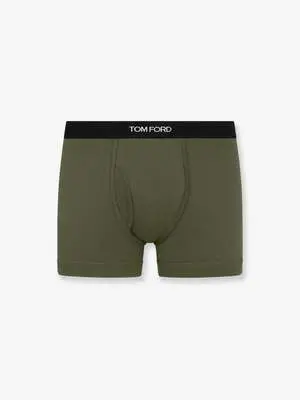 TOM FORD Stretch Cotton Boxer Briefs - Green