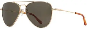 AMERICAN OPTICAL Fletcher 59mm Aviator Sunglasses - Gold - Gnn