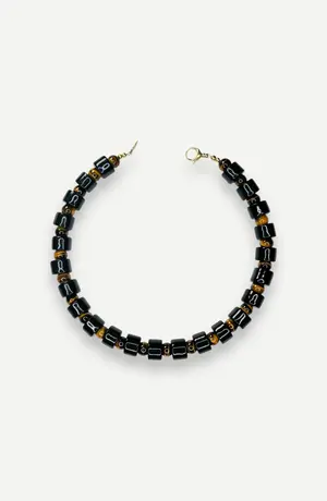 HER NEW TRIBE Bead Two Sundry Necklace - Tap & Tigers Eye