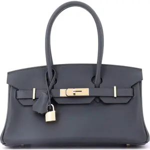 HERMES Shoulder Light Birkin Bag Evercolor 29