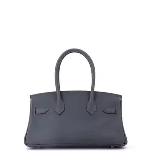 HERMES Shoulder Light Birkin Bag Evercolor 29