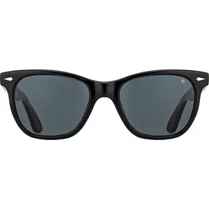 AMERICAN OPTICAL Saratoga 52mm Square Sunglasses - Black - Polarized