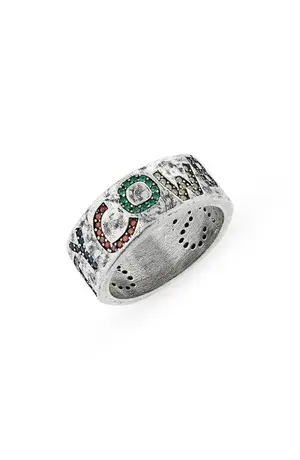 TWOJEYS City Cowboys Stone Band Ring - Silver