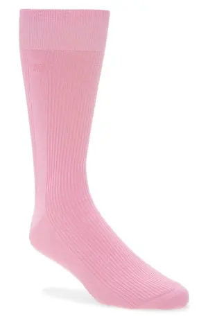 TOM FORD Cotton Ribbed Socks - Pink Camelia