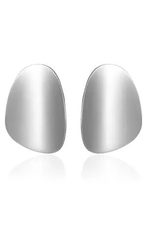KELLERY Sculptural Ancestral Light Earrings - Silver