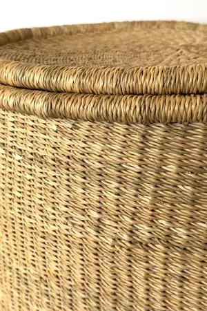 MBARE Handwoven Hamper With Lid