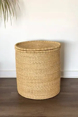 MBARE Handwoven Hamper With Lid