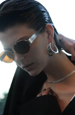 KELLERY Bond Statement Hoop Earrings