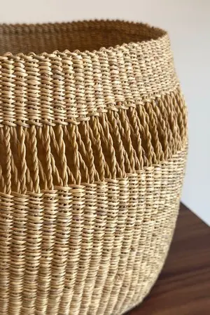MBARE Mixed Weave Planter Basket