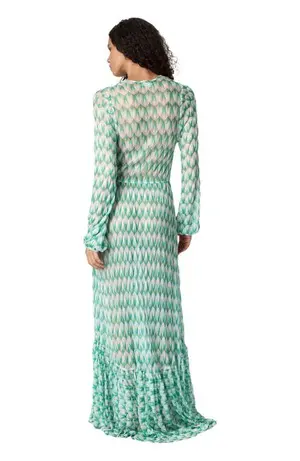 Missoni Cover-up In Viscose With Floral Pattern And Long Sleeves - Multicoloured