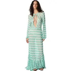 Missoni Cover-up In Viscose With Floral Pattern And Long Sleeves - Multicoloured