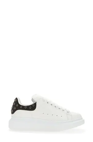 Alexander McQueen Grommet Ring Leather Sneakers