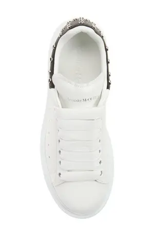 Alexander McQueen Grommet Ring Leather Sneakers