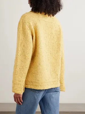 B Sides Wool-knitted Jacket - Yellow
