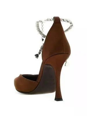 JIMMY CHOO Stevie Crystal-anklet Pumps