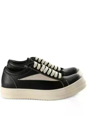 Rick Owens Panelled Low-top Sneakers - Black