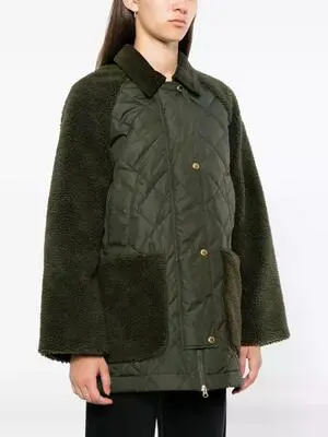 Barbour Barden Quilted Jacket With Teddy Texture