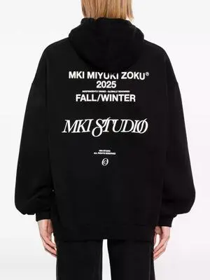 MKI MIYUKI ZOKU Script-embroidered Hoodie