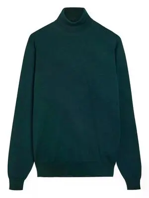 John Smedley Cherwell Turtleneck Long-sleeve Sweater - Green