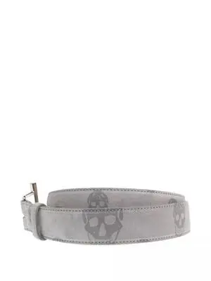 Alexander McQueen Skull-print Leather Belt