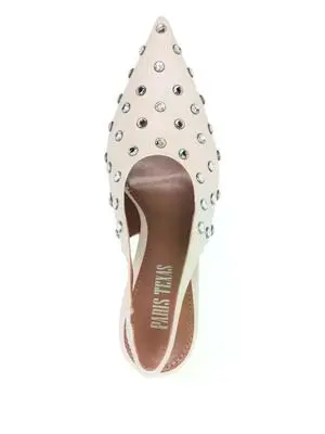 Paris Texas Nina Crystal Embellished Slingback