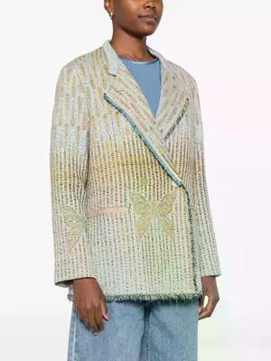 FORTE_FORTE Fringed-edges Blazer
