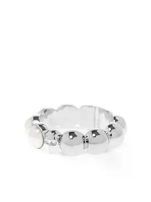 Alexander McQueen Skull And Pearl Ring