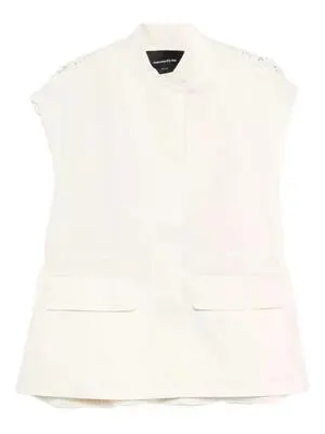 Fabiana Filippi Crochet-panel Waistcoat - Neutrals