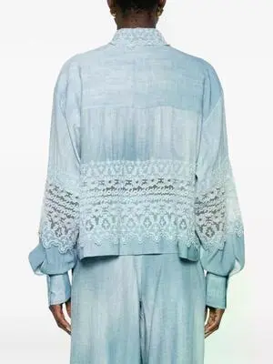 Ermanno Scervino Lace Collared Shirt