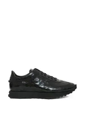 Rhude Croc-embossed Lace-up Sneakers