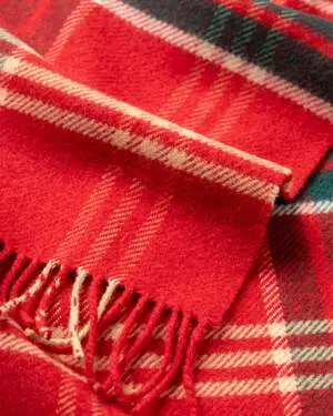 Johnstons Of Elgin Limited Edition Christmas Blanket - Red