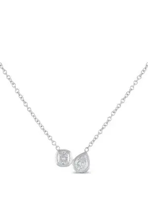 LB EXCLUSIVE Diamond Pendant Necklace - Silver
