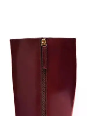 ALOHAS Square-toe Boots - Red