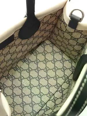 Gucci Print Canvas Tote Bag