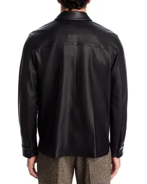 Simkhai Gibson Leather Shirt Jacket