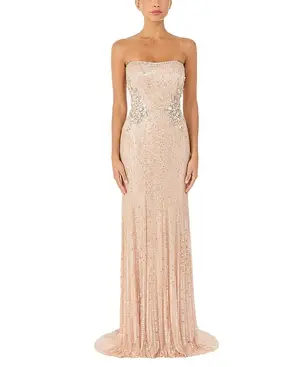 Jenny Packham Topaz Strapless Gown - Sugar