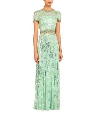 Jenny Packham Short Sleeve Dresses