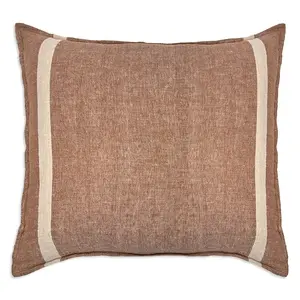 POM POM AT HOME Rory Linen Euro Sham, 26 X 26 - Terracotta/flax