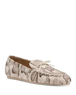 STUART WEITZMAN Britt Bow Loafers - Cream