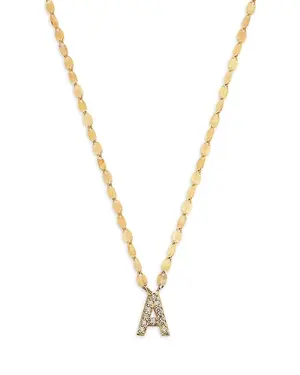 Lana Jewelry 14k Yellow Diamond Initial A Pendant Necklace - Gold