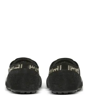 Balmain Racer 45 Monogram Jacquard Trainers - Black