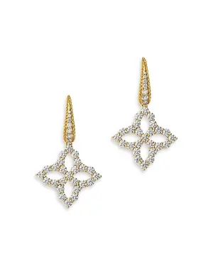 Roberto Coin 18k Yellow Diamond Drop Earrings - Gold