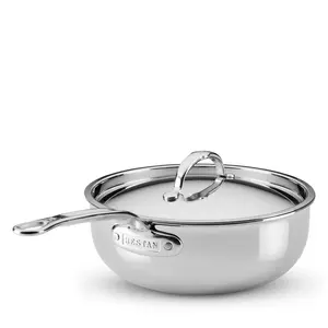 HESTAN Probond Luxe 2-quart Polished Professional Clad Stainless Steel Saucier