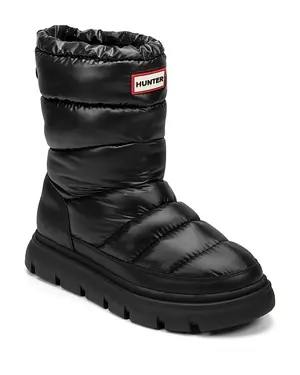 Hunter Maribels 3 Puffer Boots - Black