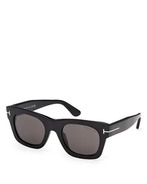TOM FORD Emma Square Sunglasses Black/smoke