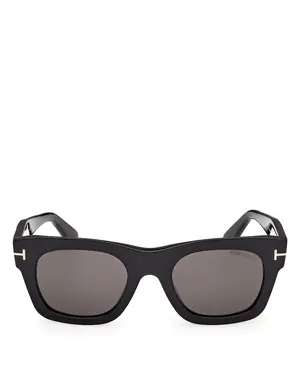 TOM FORD Emma Square Sunglasses - Black/smoke