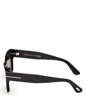TOM FORD Emma Square Sunglasses - Black/smoke