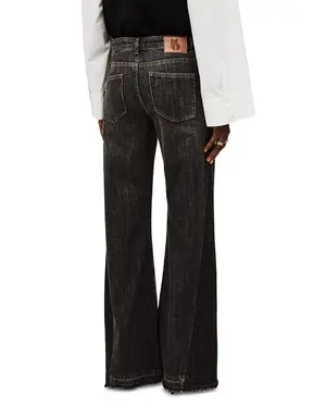 Ba&sh Fadou Mid-rise Flare Jeans - Blackstone